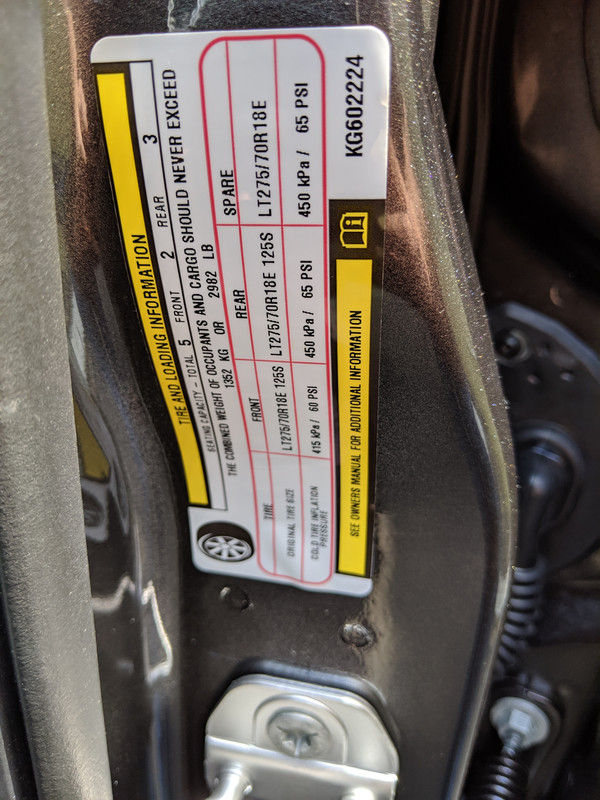 Please Post Payload Sticker from Driver's Door Jamb. | Page 4 | Ram ...